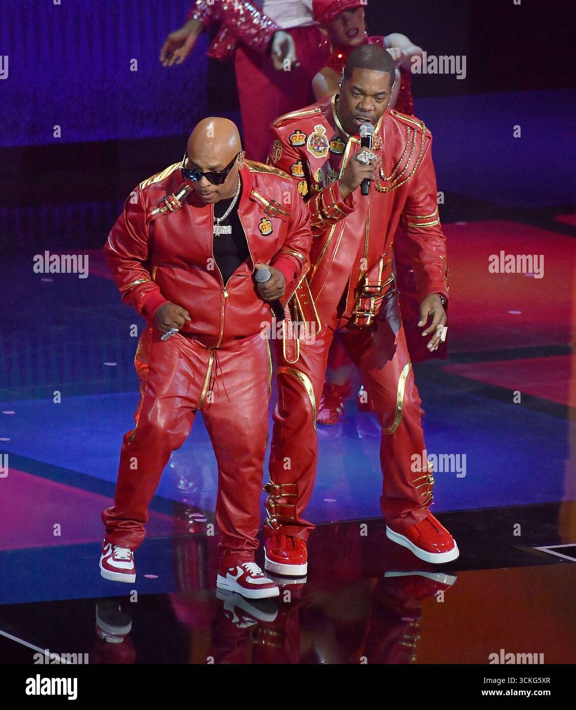 Busta Rhymes performs onstage during the 2025 MTV Video Music Awards at ...
