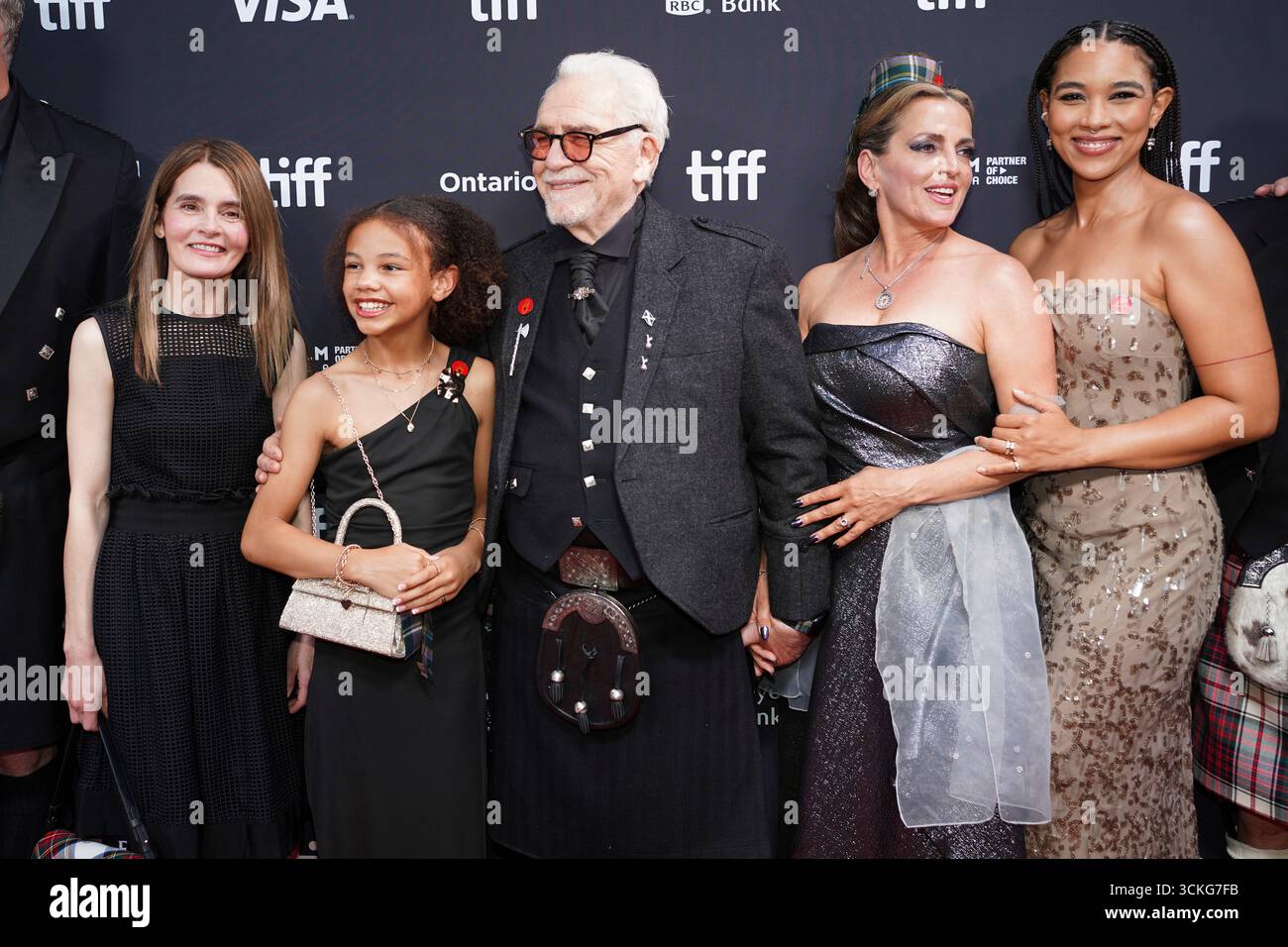 (L-R) Shirley Henderson, Alexandra Wilkie, Brian Cox, Nicole Ansari-Cox and Alexandra Shipp ...