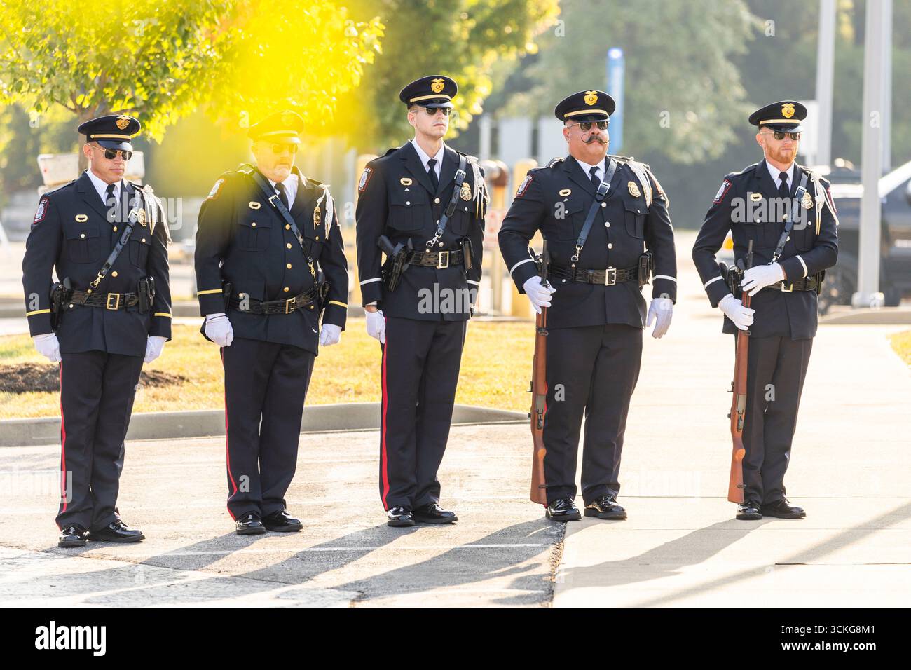 Iu police color guard hi-res stock photography and images - Alamy