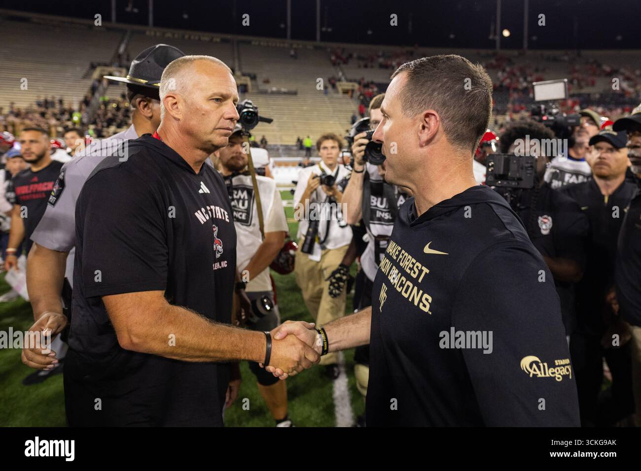 September 11, 2025: North Carolina State Wolfpack head coach Dave ...