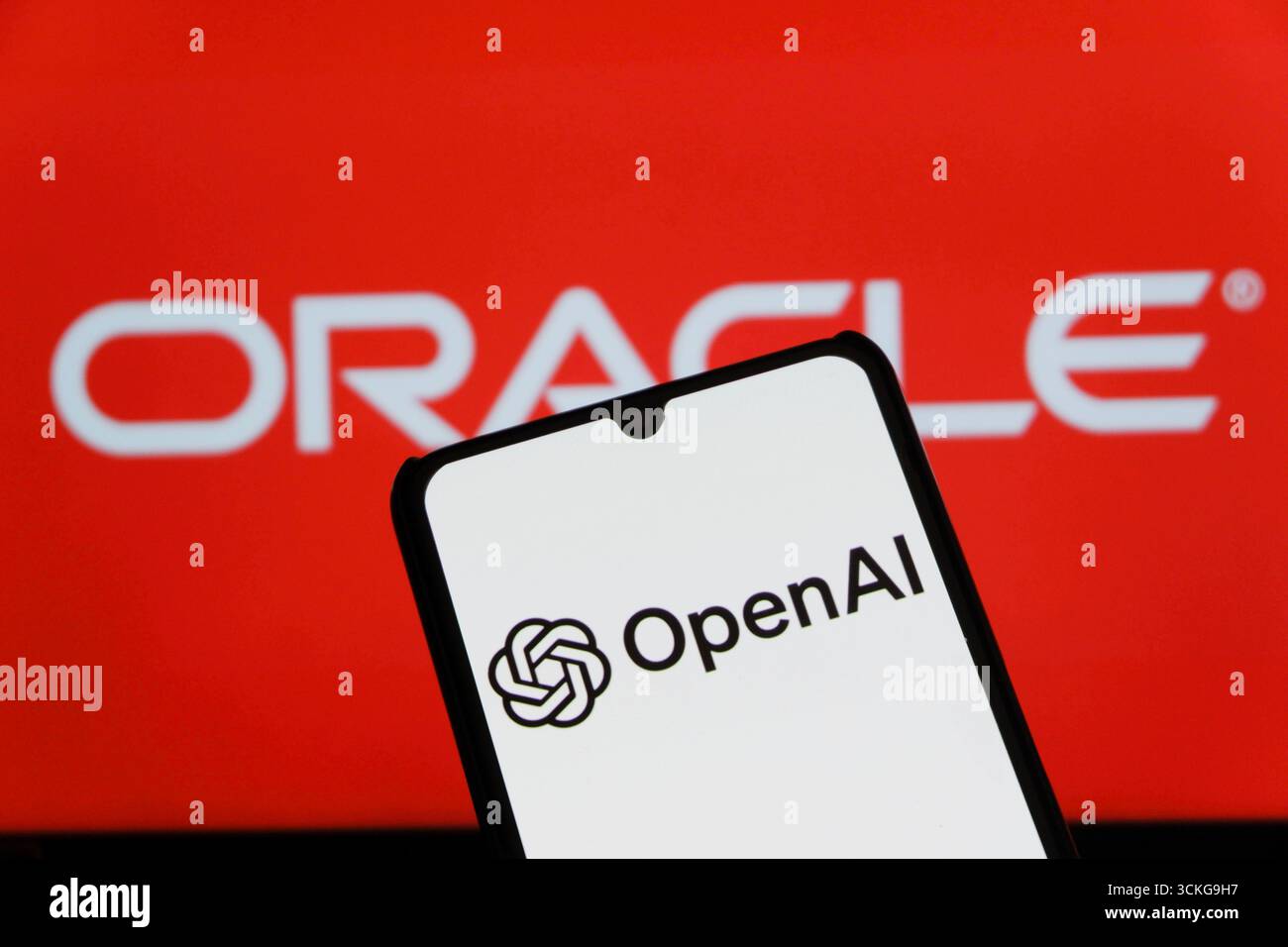 In this photo illustration, the OpenAI logo displayed on a smartphone ...