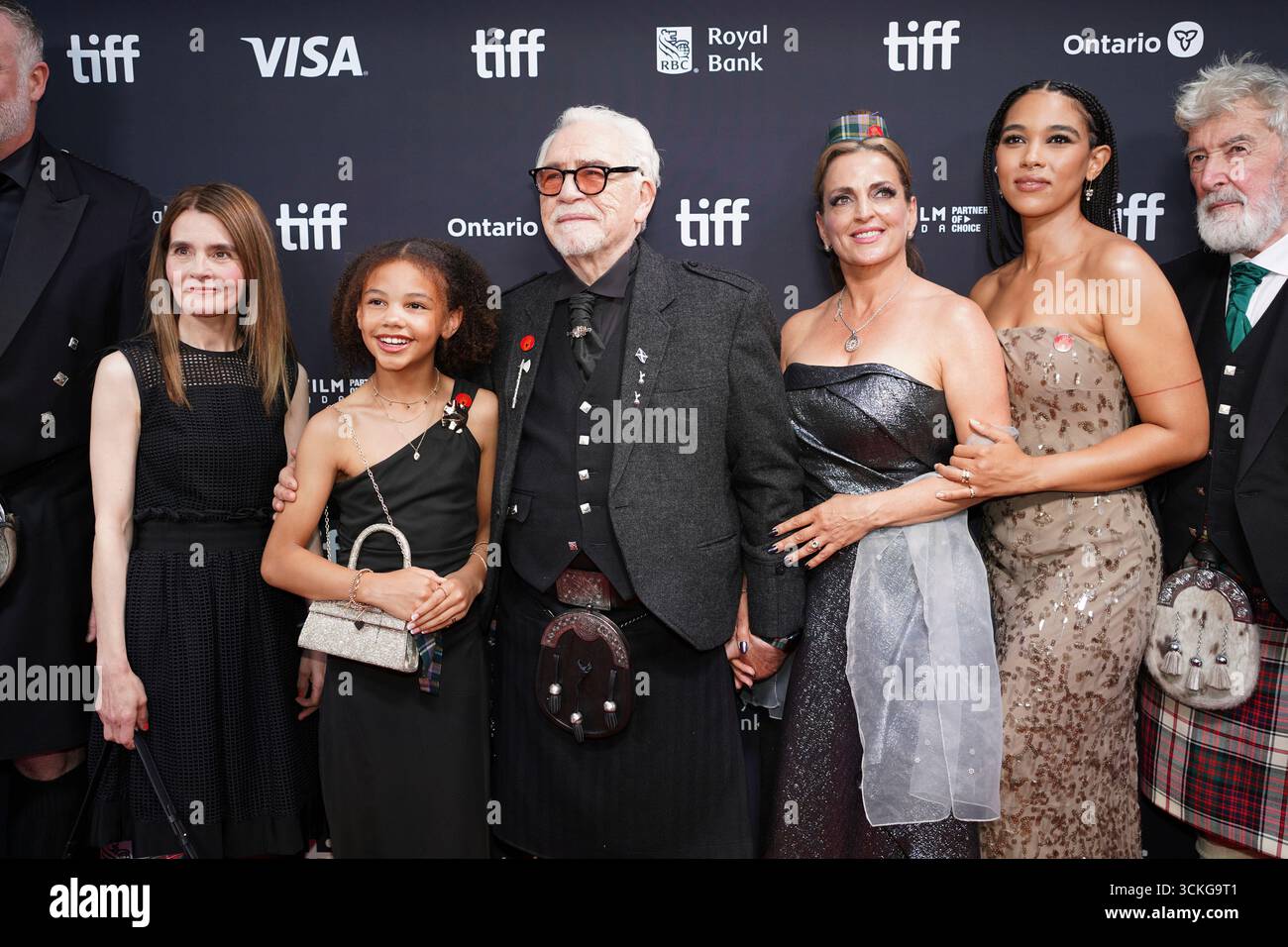 (L-R) Shirley Henderson, Alexandra Wilkie, Brian Cox, Nicole Ansari-Cox and Alexandra Shipp ...