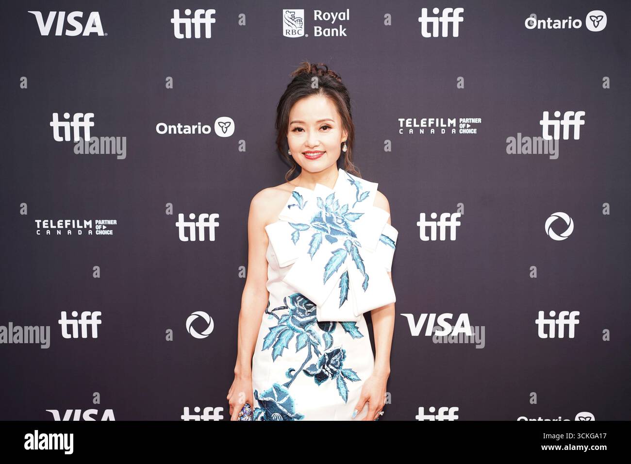 Crystine Zhang attends the red carpet for the ‘Glenrothan’ premiere during the 2025 Toronto ...