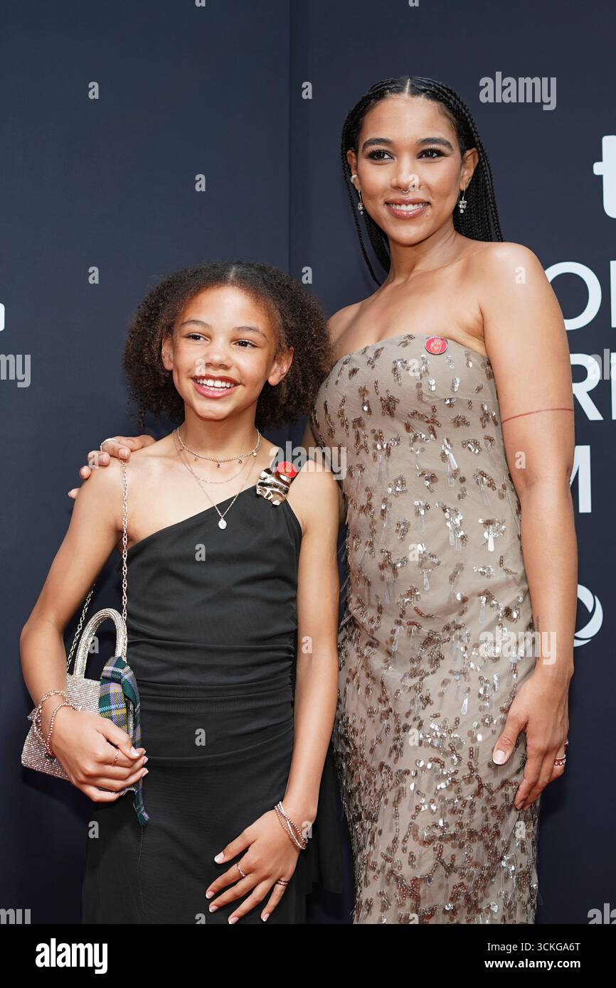 (L-R) Alexandra Wilkie and Alexandra Shipp attend the red carpet for the ‘Glenrothan’ premiere ...