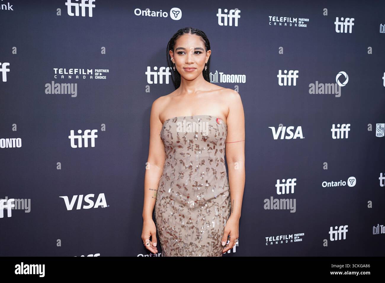 Alexandra Shipp attends the red carpet for the ‘Glenrothan’ premiere during the 2025 Toronto ...