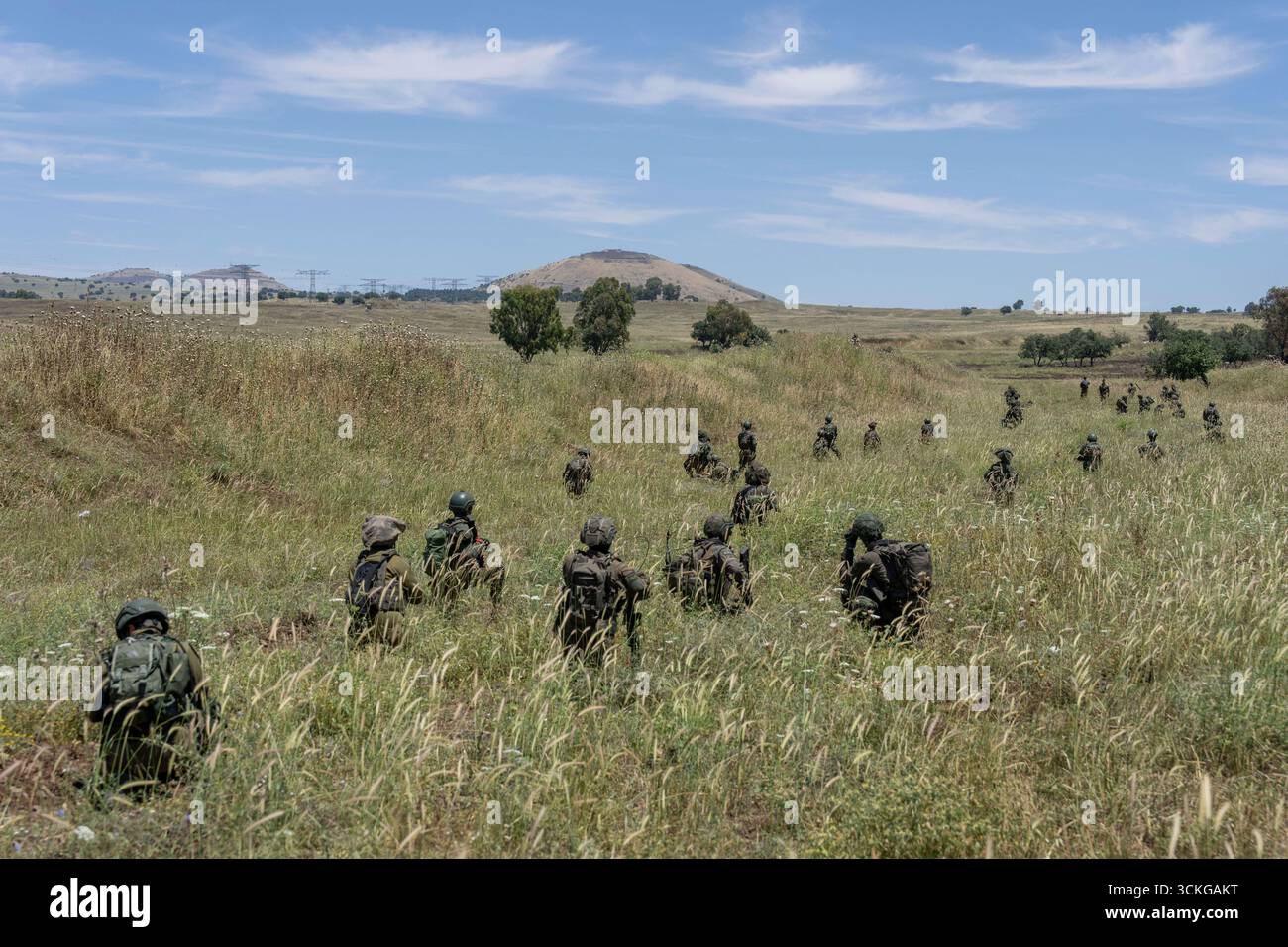 FILE - Israeli combat reservists take position during training in the ...