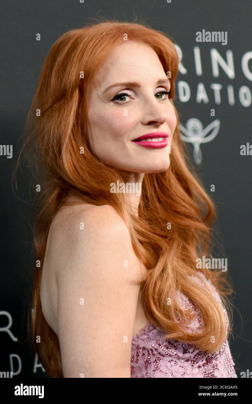 Jessica Chastain attends Kering Caring for Women Dinner 2025 at The ...