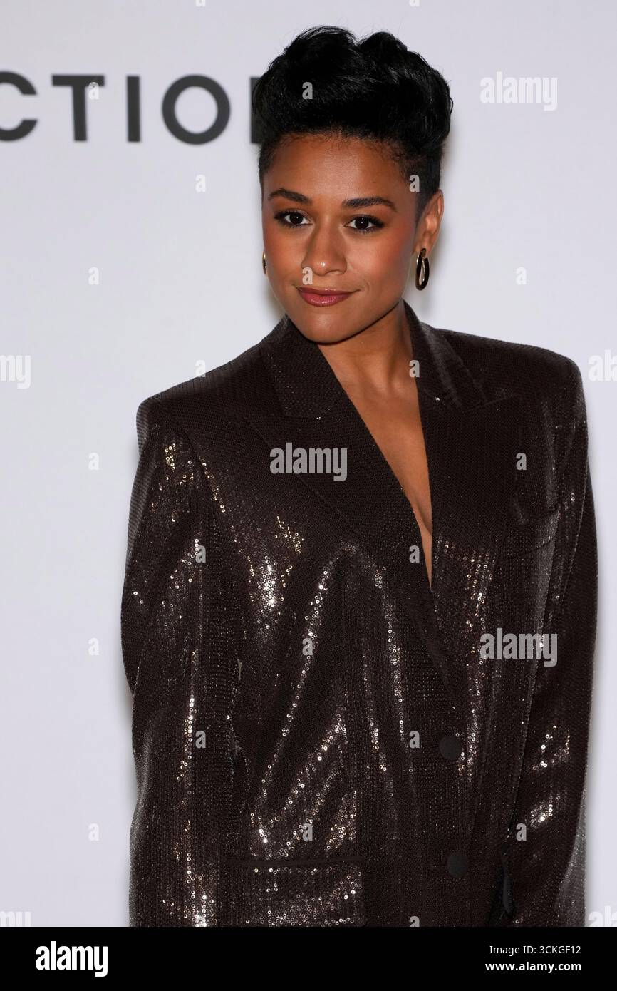 Ariana DeBose arrives at the Michael Kors Spring/Summer 2026 fashion ...