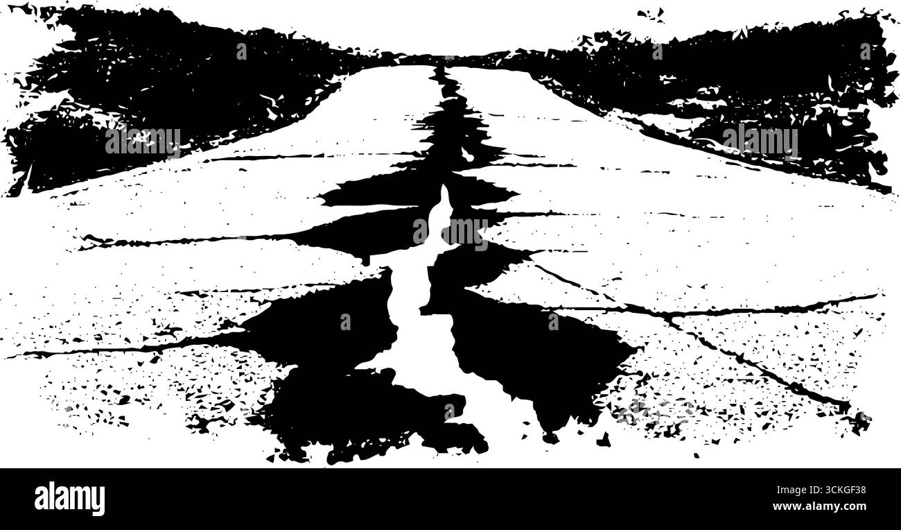 Gritty landscape Cut Out Stock Images & Pictures - Alamy