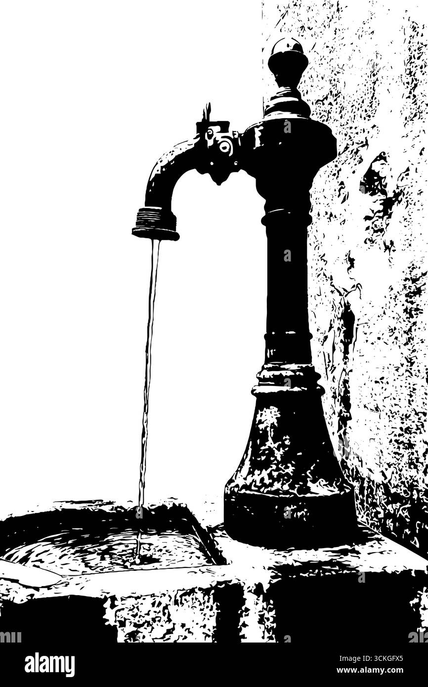 Alley water Stock Vector Images - Alamy