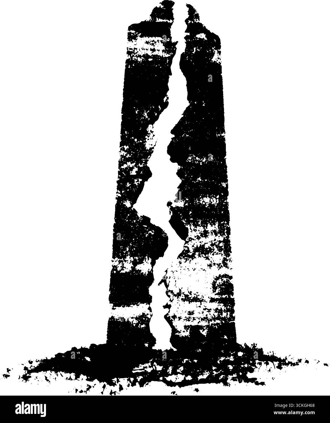 Grunge black and white gravestone design for halloween gothic art Stock ...