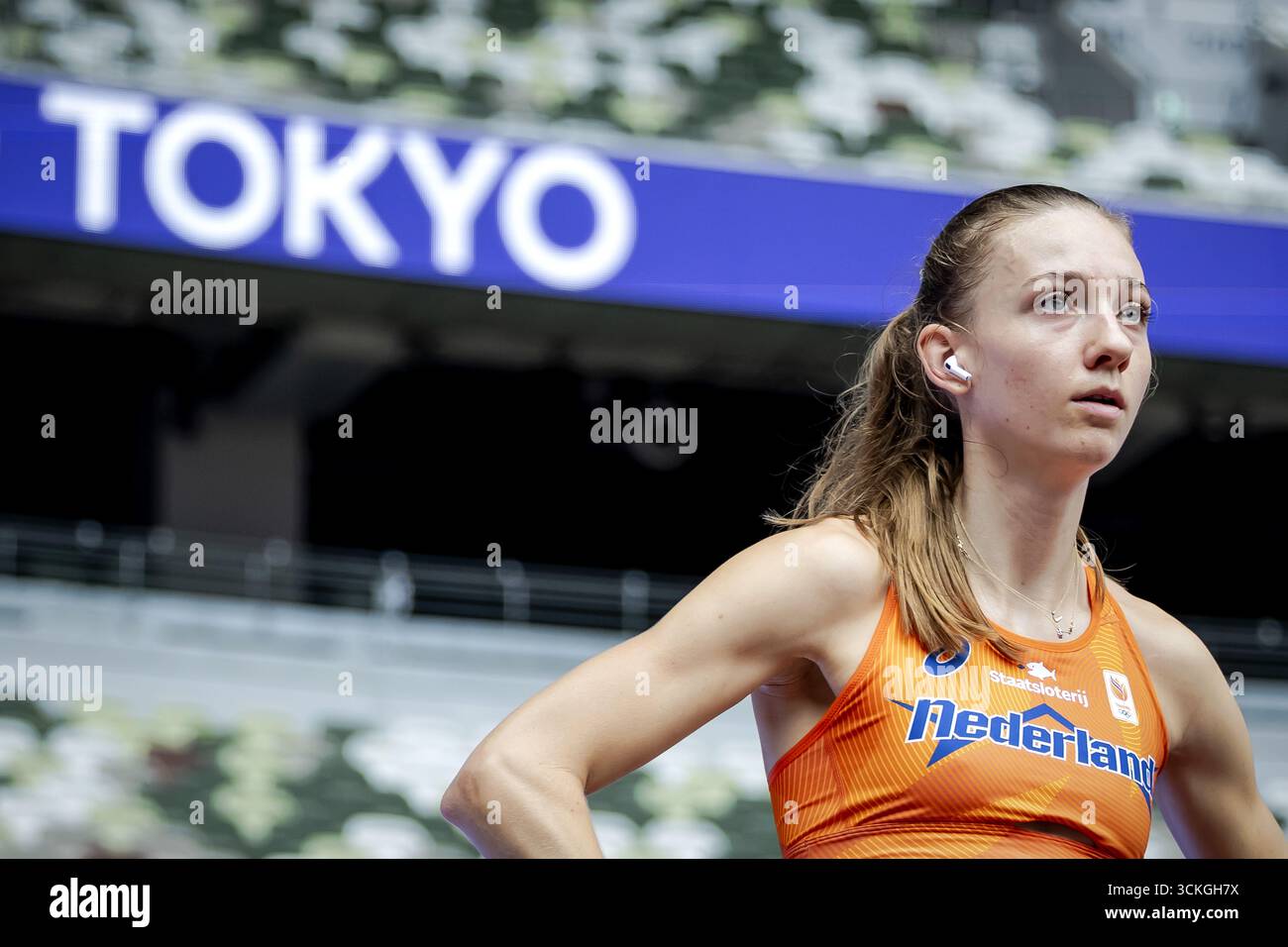 TOKYO - Femke Bol during a training session at the Japan National ...