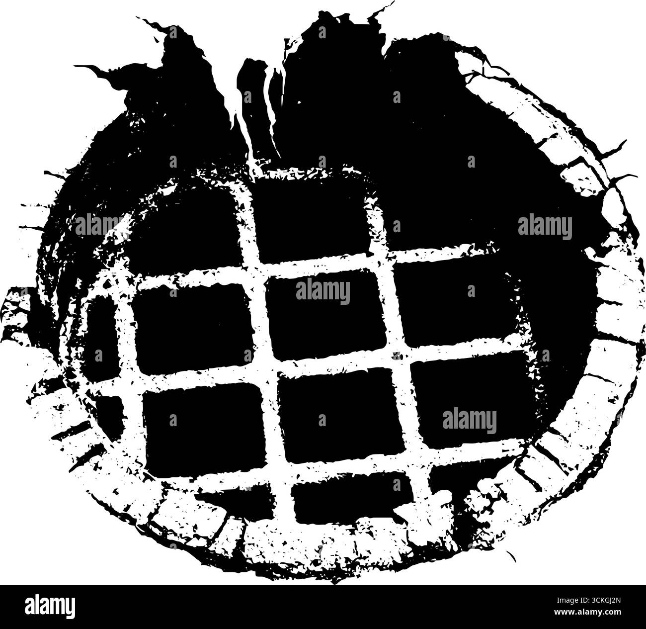 Artistic manhole cover Cut Out Stock Images & Pictures - Alamy