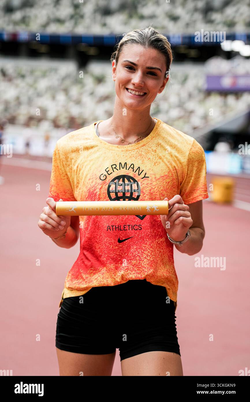 Tokio, Japan. 12th Sep, 2025. Jana Lakner (4×400 m Mixed Staffel, LG ...