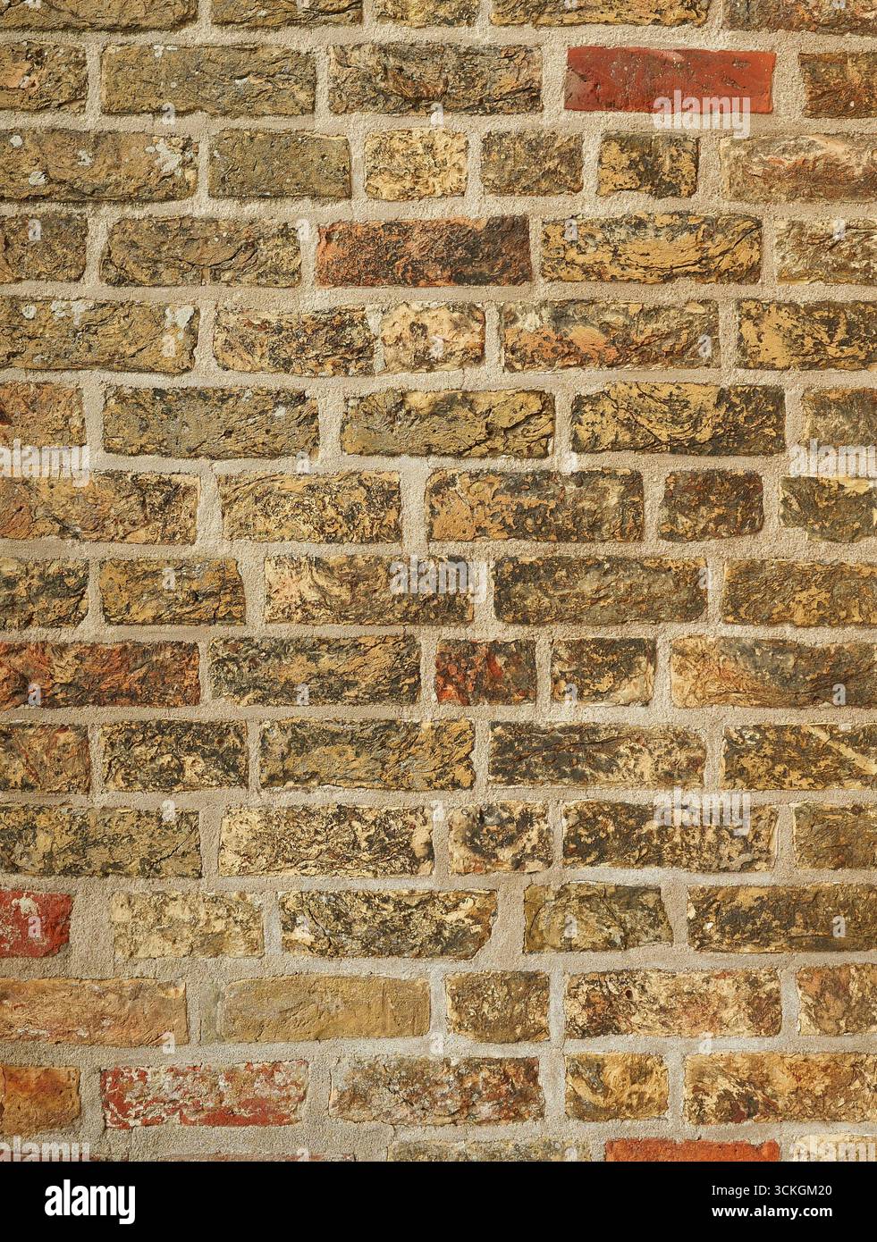 Historic Brick Facade with Patina and Color Texture Stock Photo - Alamy