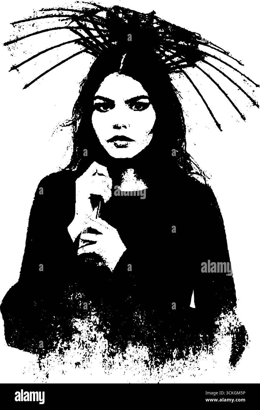 Gothic girl Cut Out Stock Images & Pictures - Alamy