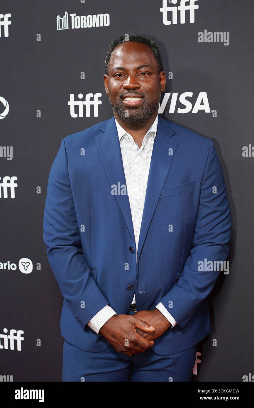 Osita Onugha attends the red carpet for the ‘Adulthood’ premiere during ...