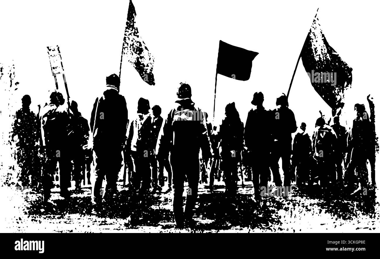 Dynamic scene in modern Stock Vector Images - Alamy