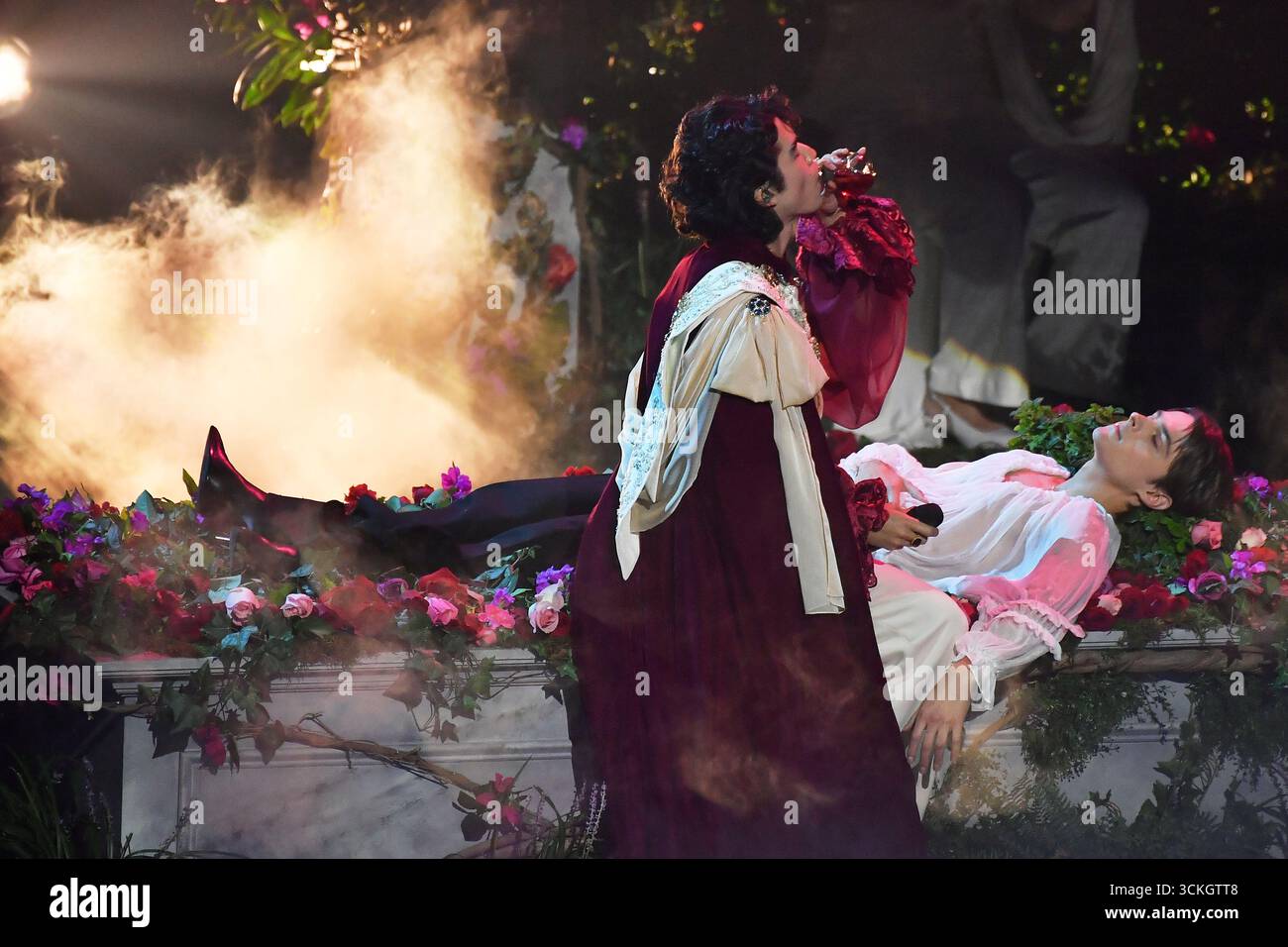 Conan Gray performs on stage during the 2025 MTV Video Music Awards at ...