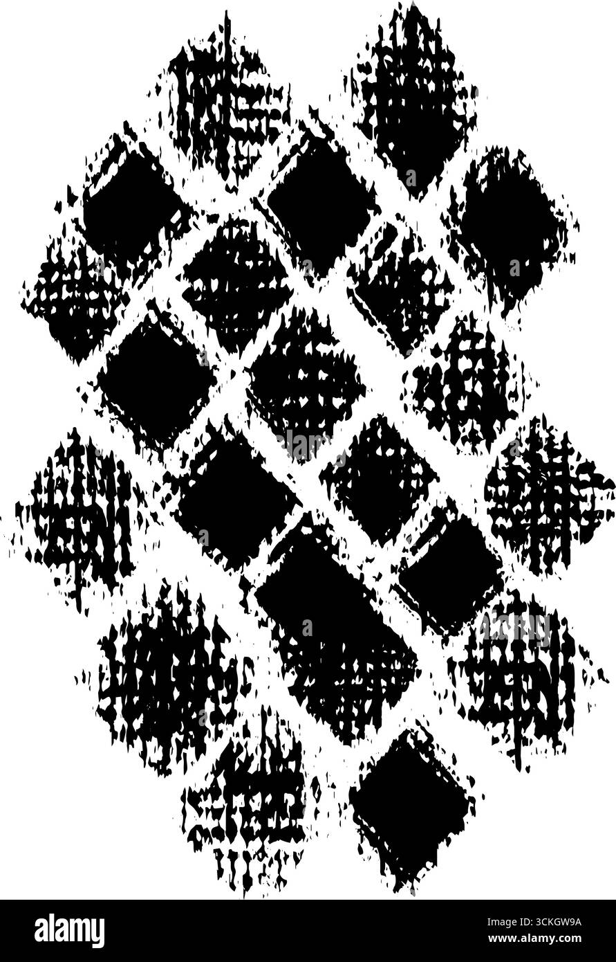 Abstract geometric pattern with distressed diamond shapes for urban ...