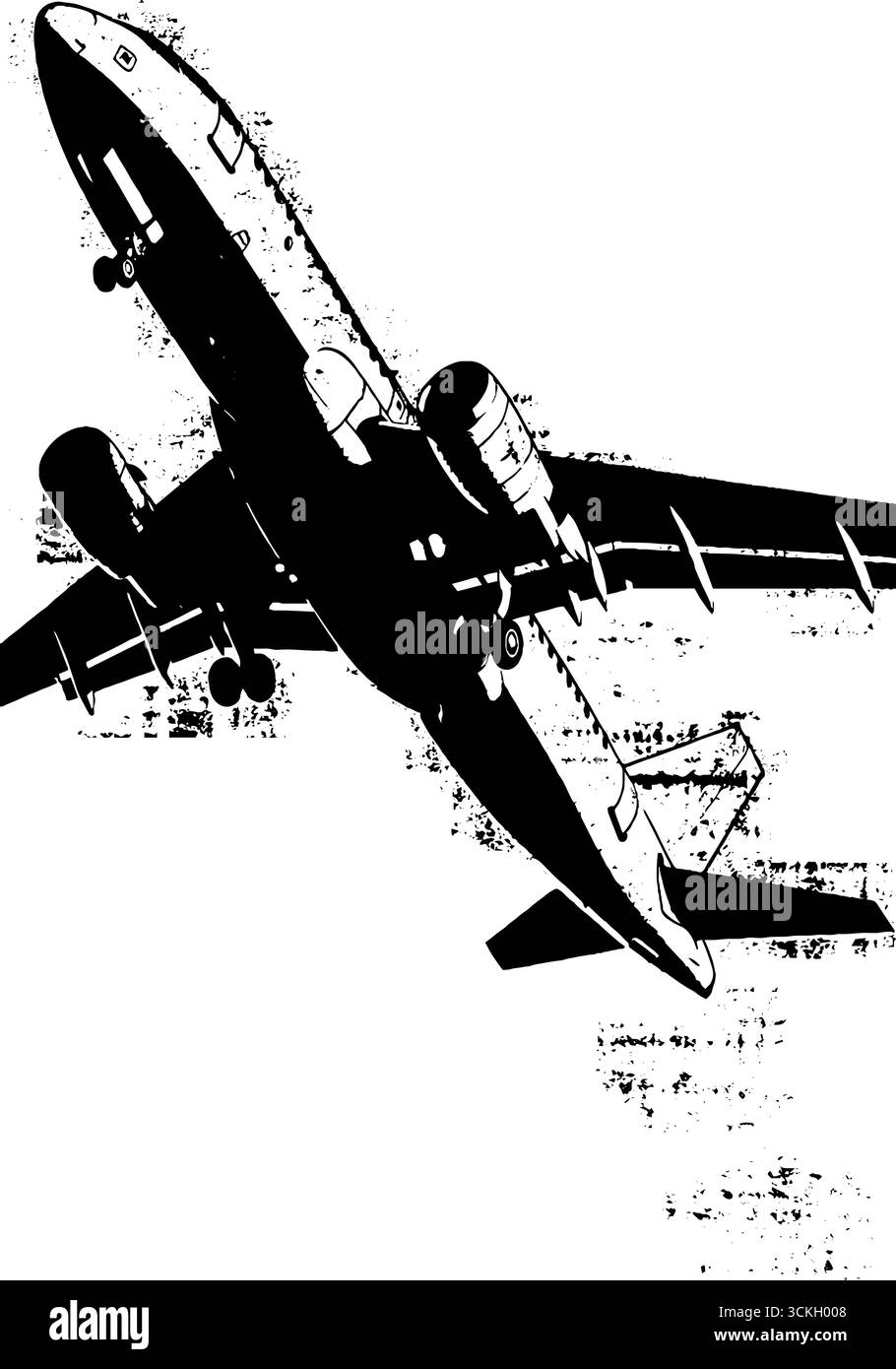 Modern vintage aircraft fly Black and White Stock Photos & Images - Alamy