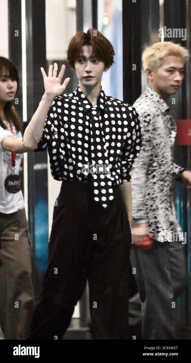 Chinese singer, dancer and model Liu Yu appears in Nanjing City, east ...