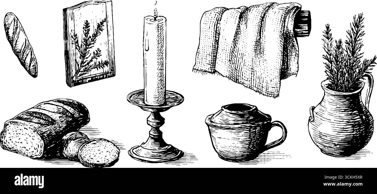 Rustic candle label Stock Vector Images - Alamy