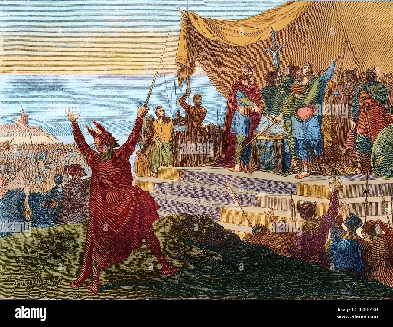 The oaths of strasbourg hi-res stock photography and images - Alamy