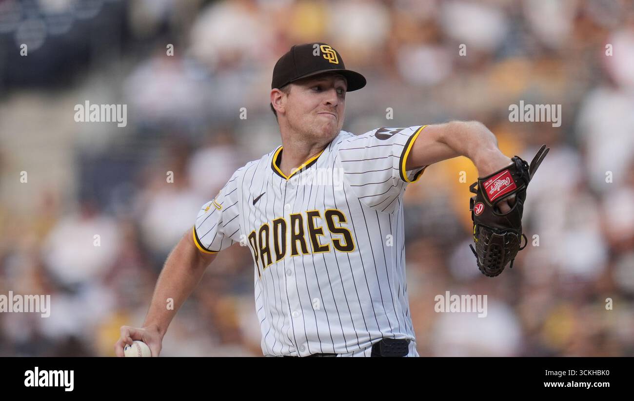 San Diego Padres starting pitcher Nick Pivetta works against a ...
