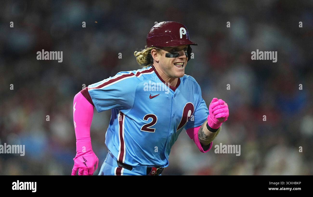 Philadelphia Phillies' Harrison Bader during the eighth inning of a ...