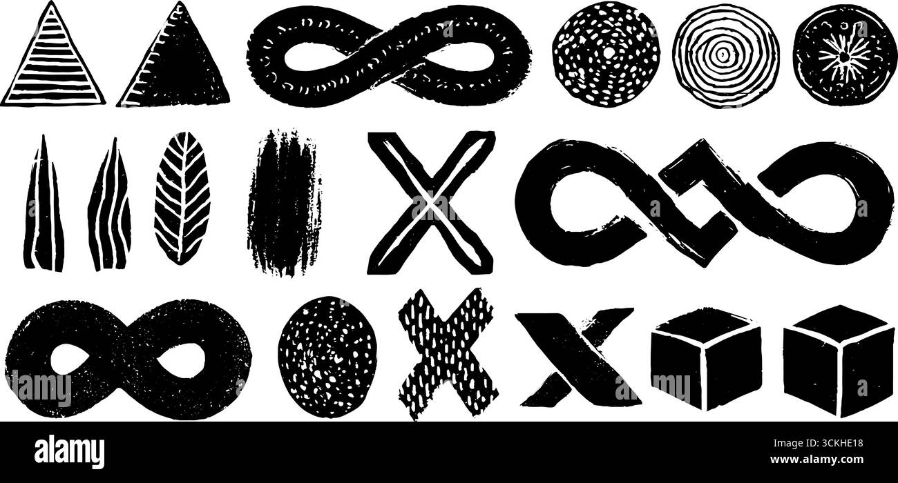 Optical illusion impossible shapes Stock Vector Images - Alamy