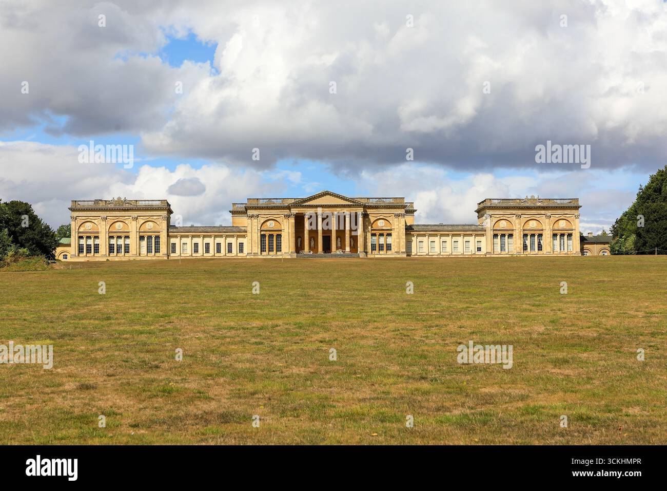 The view towards the south elevation of Stowe House, Stowe Gardens ...