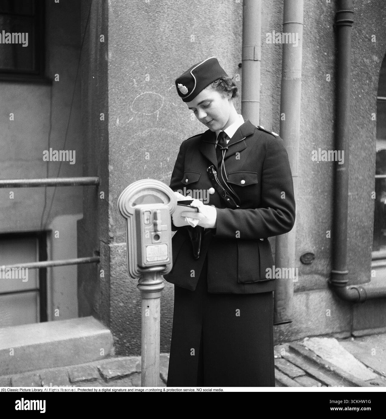 The first female police officers in Sweden. Monika Kvarngård from ...