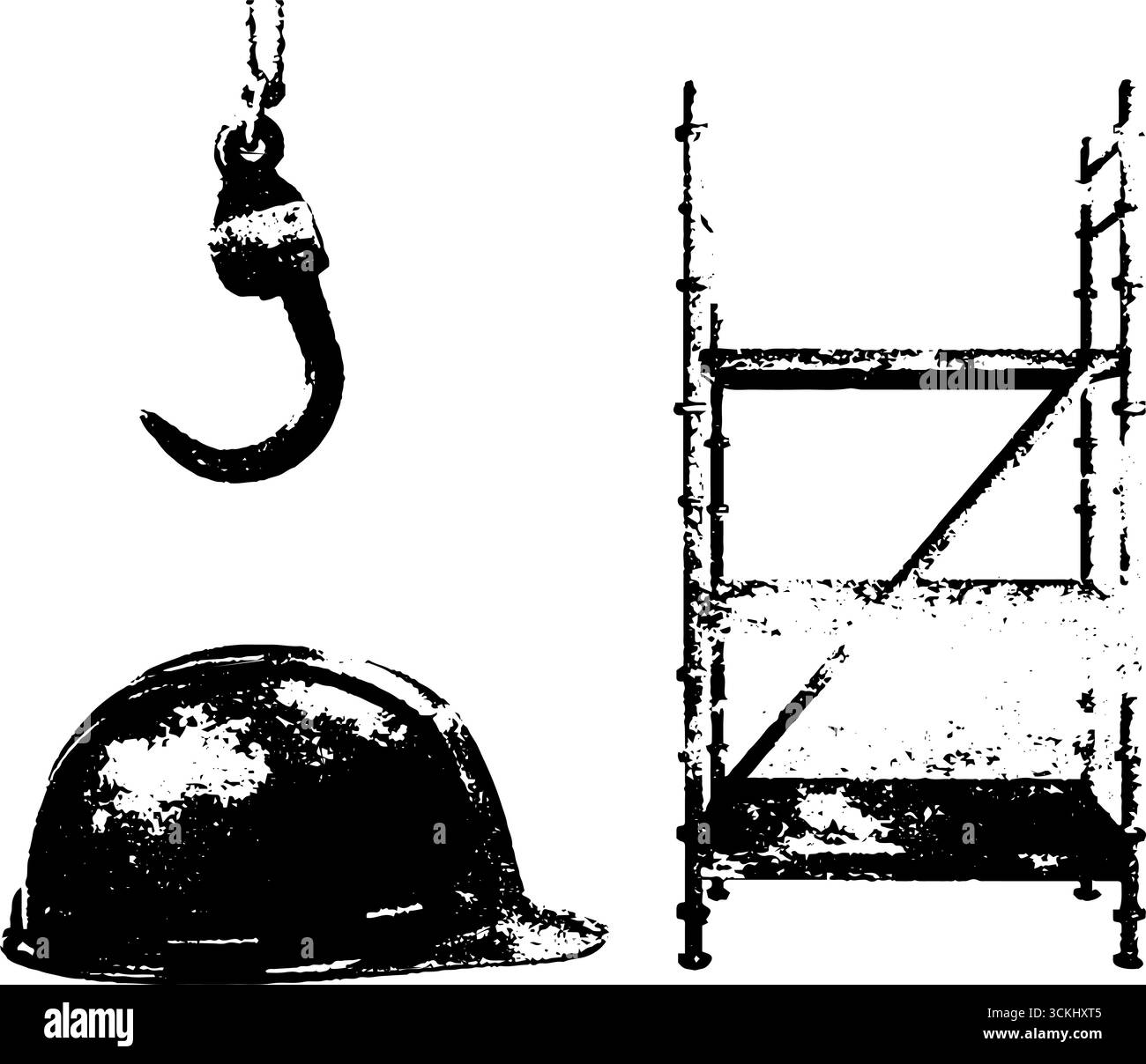 Industrial crane and construction equipment stencil set for design and ...