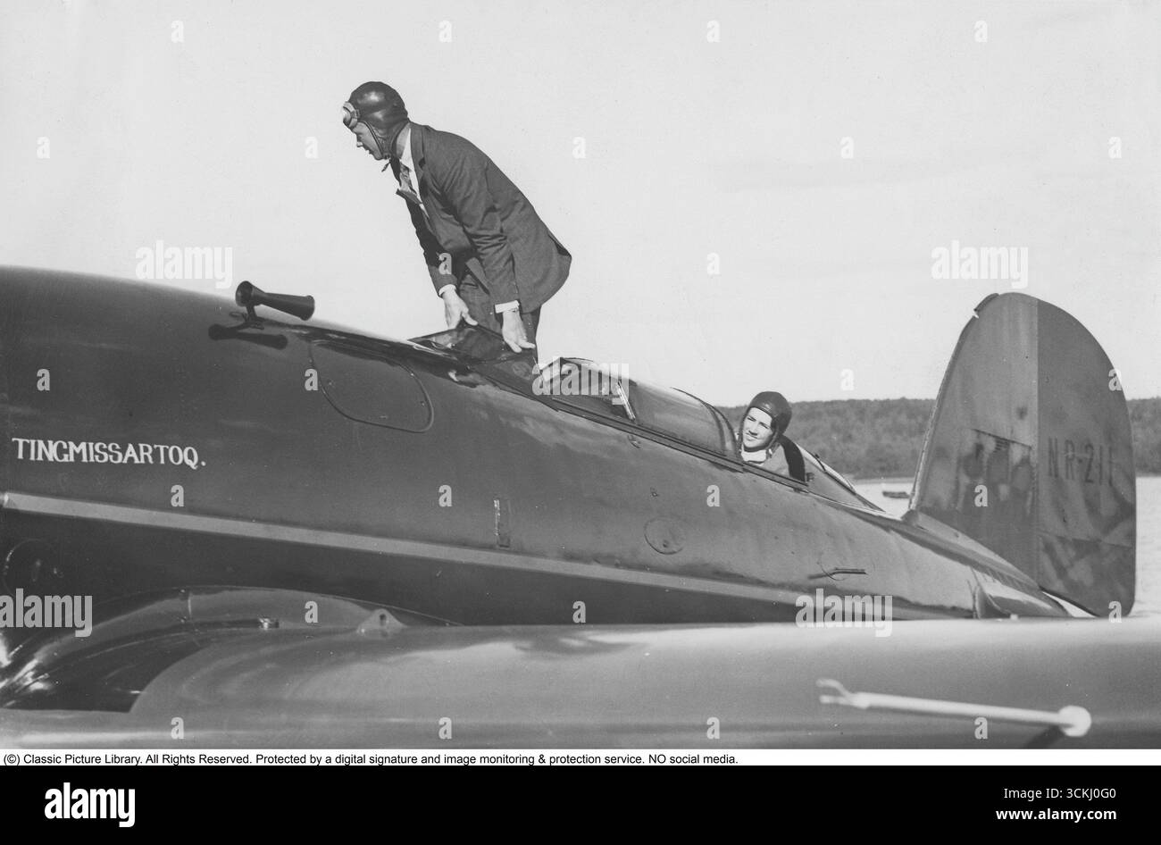 Charles Lindbergh (1902–1974), a Swedish-American aviator, visited ...