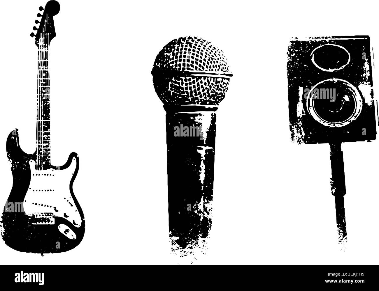 Urban musical instruments Cut Out Stock Images & Pictures - Alamy