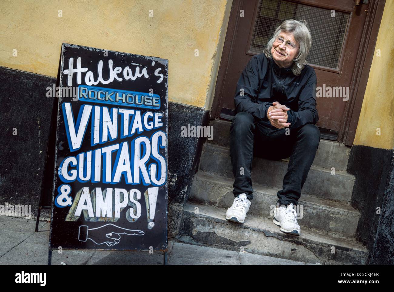 Swedish guitarist and song writer Janne Schaffer photographed at Halkan ...