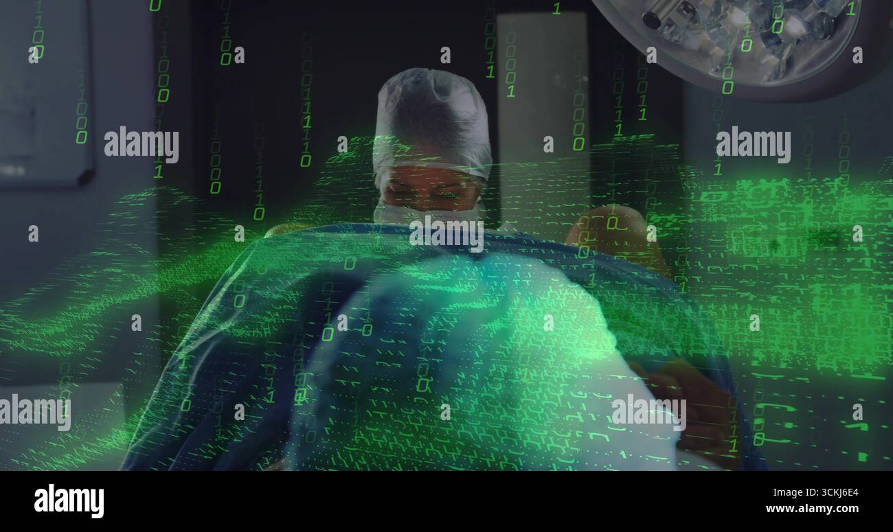 Operating female surgeon guiding hi-res stock photography and images ...