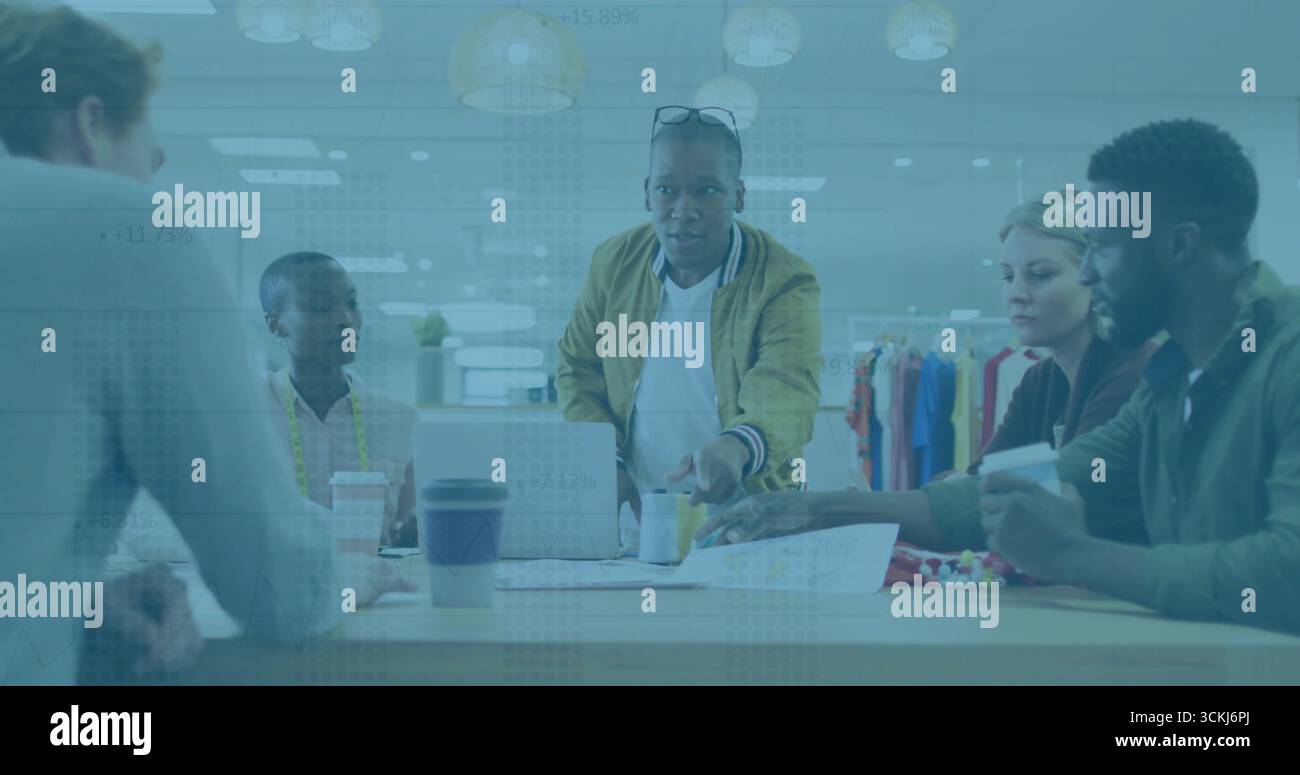 Group six professionals reviewing charts hi-res stock photography and ...