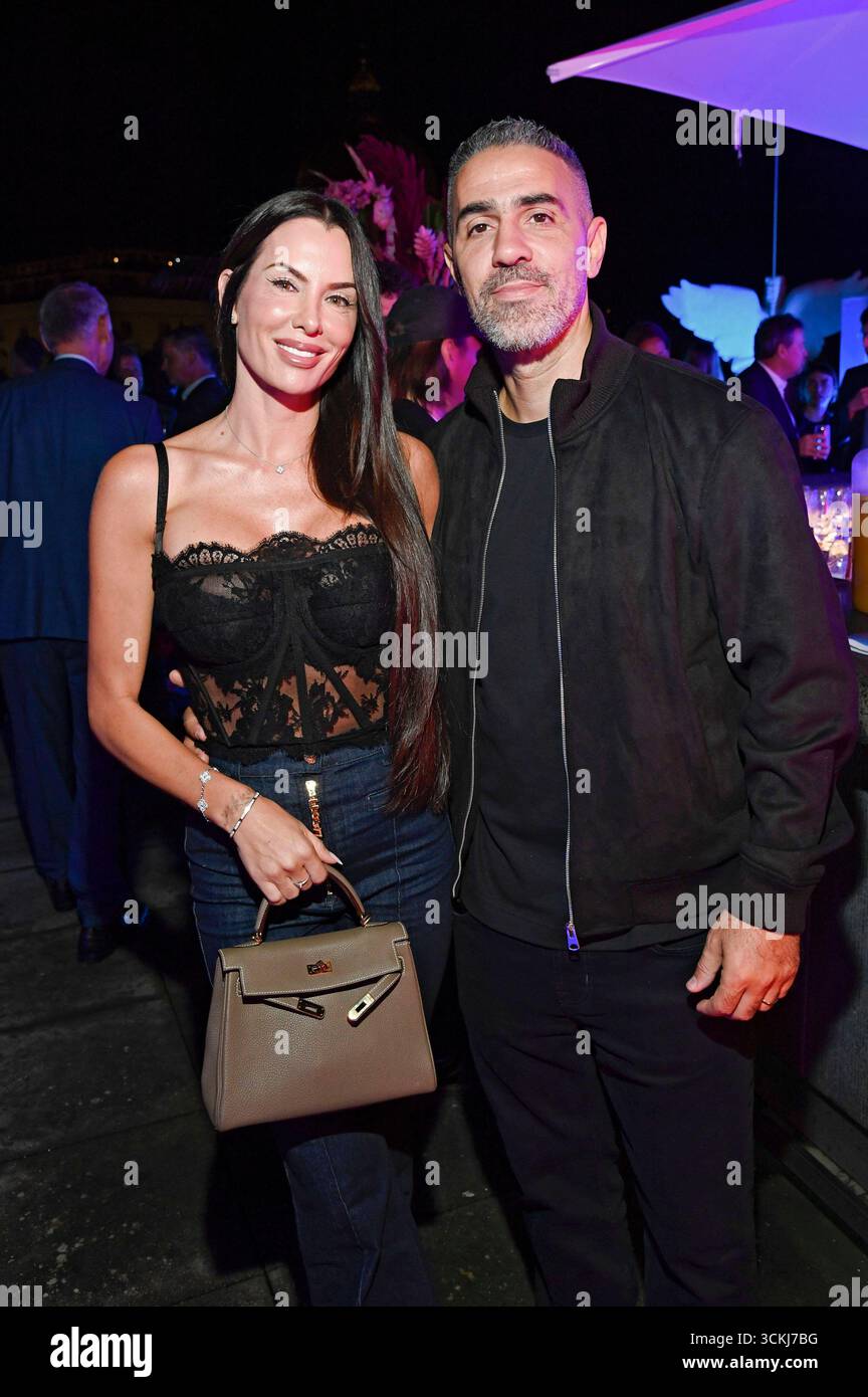 Bushido mit Ehefrau Anna-Maria Ferchichi bei der Bertelsmann Party 2025 ...