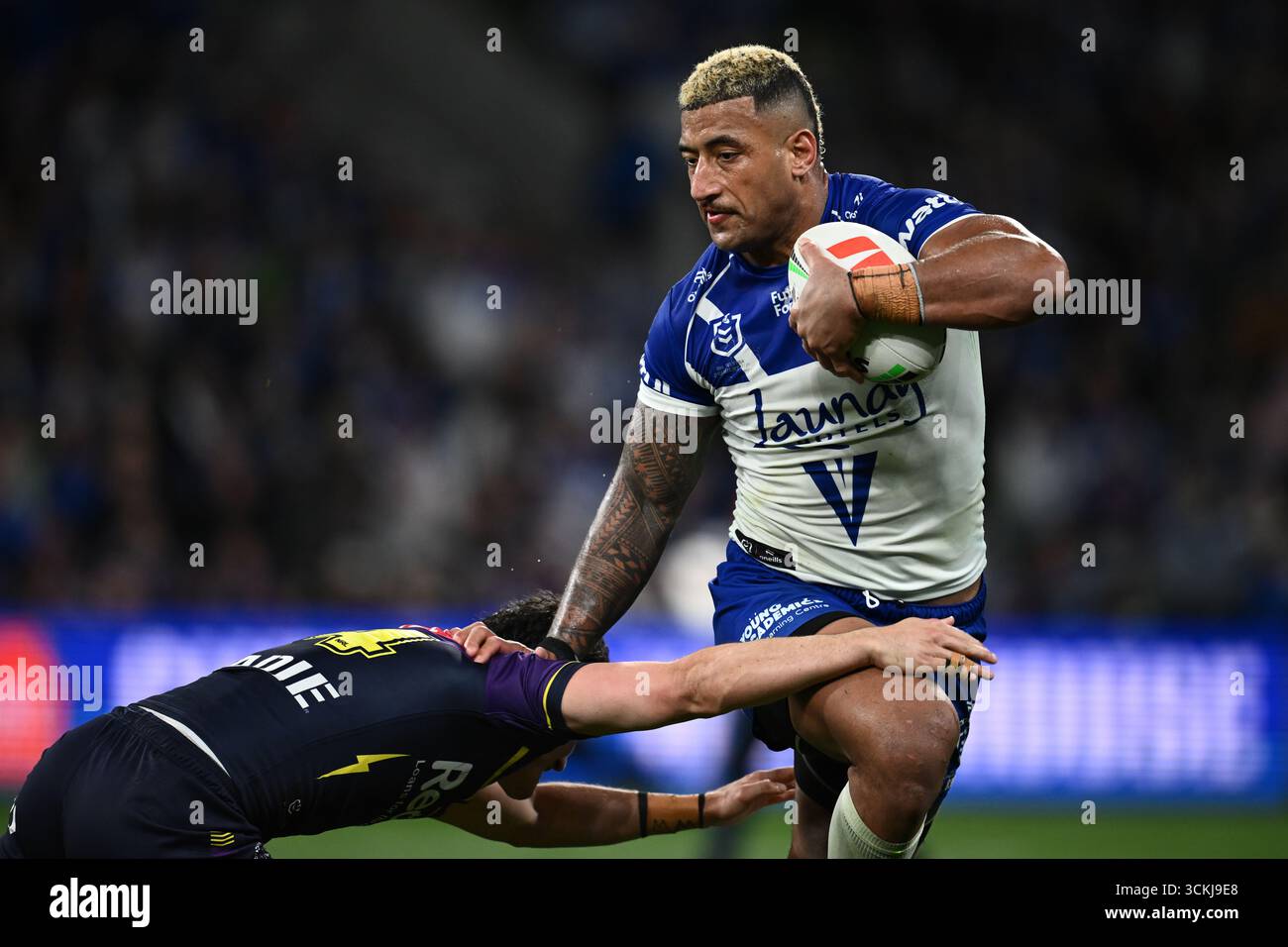 Viliame Kikau of the Bulldogs during the NRL Qualifying Final match ...