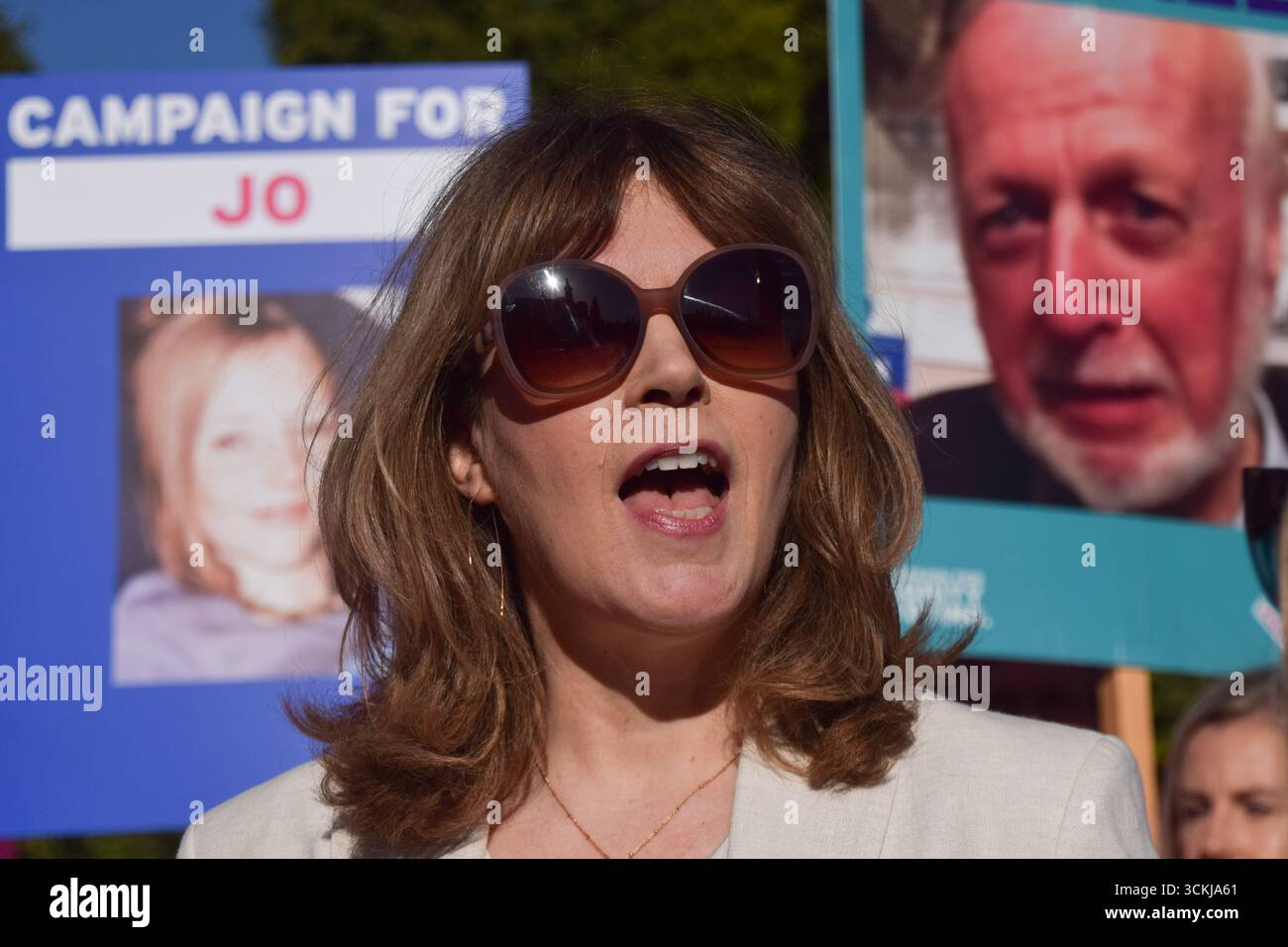 London, UK. 12th September 2025. Sarah Wootton, CEO of the campaign ...