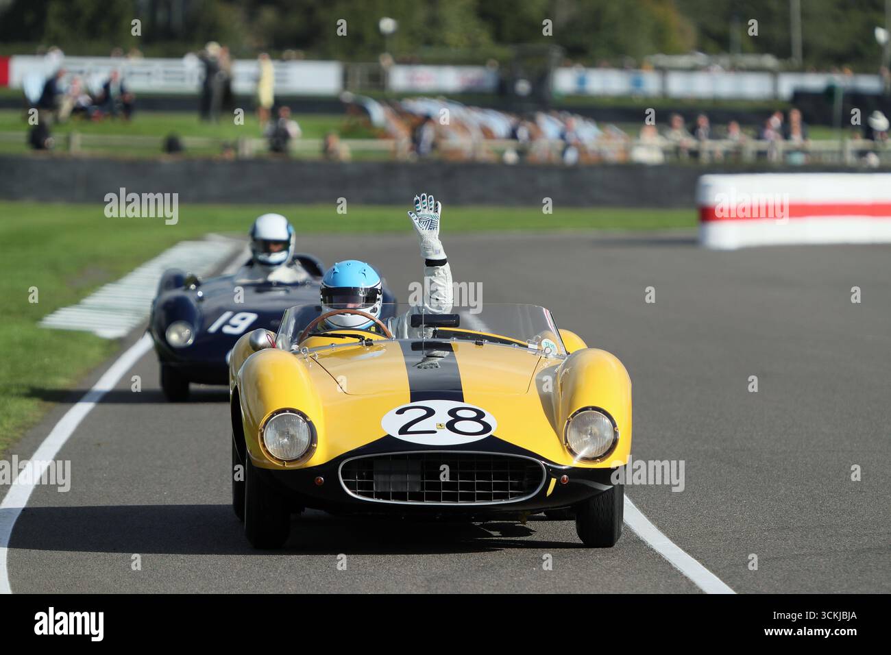 Goodwood, West Sussex, UK. 12th September 2025. The 1957 Ferrari 500 ...