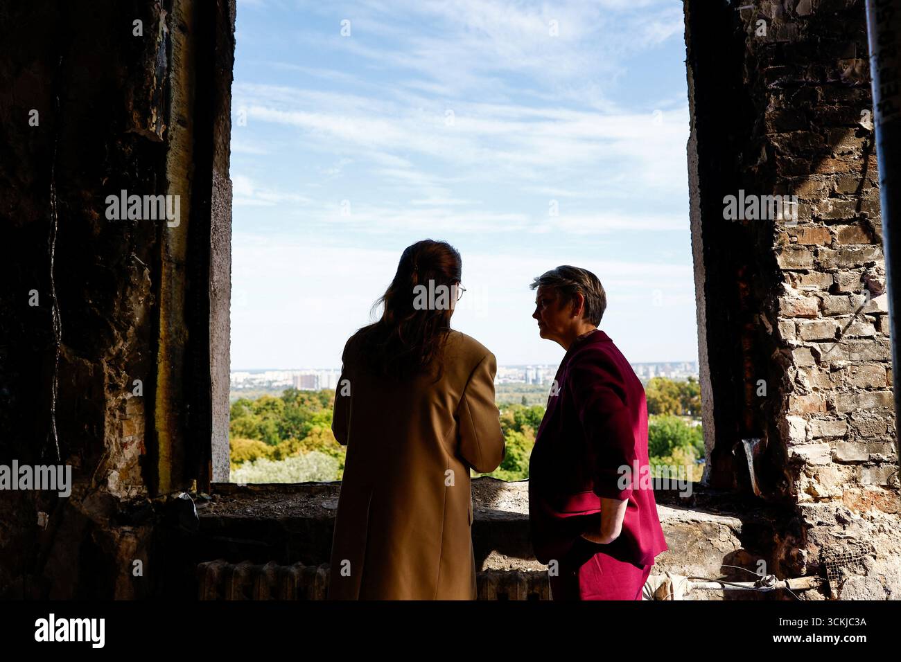 Foreign Secretary Yvette Cooper and the Prime Minister of Ukraine ...