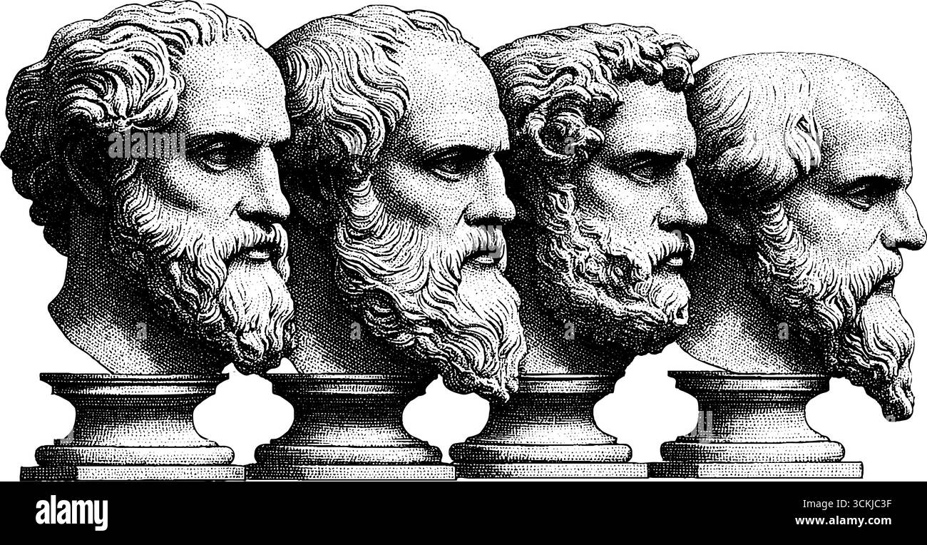 The ancient philosophers Stock Vector Images - Alamy