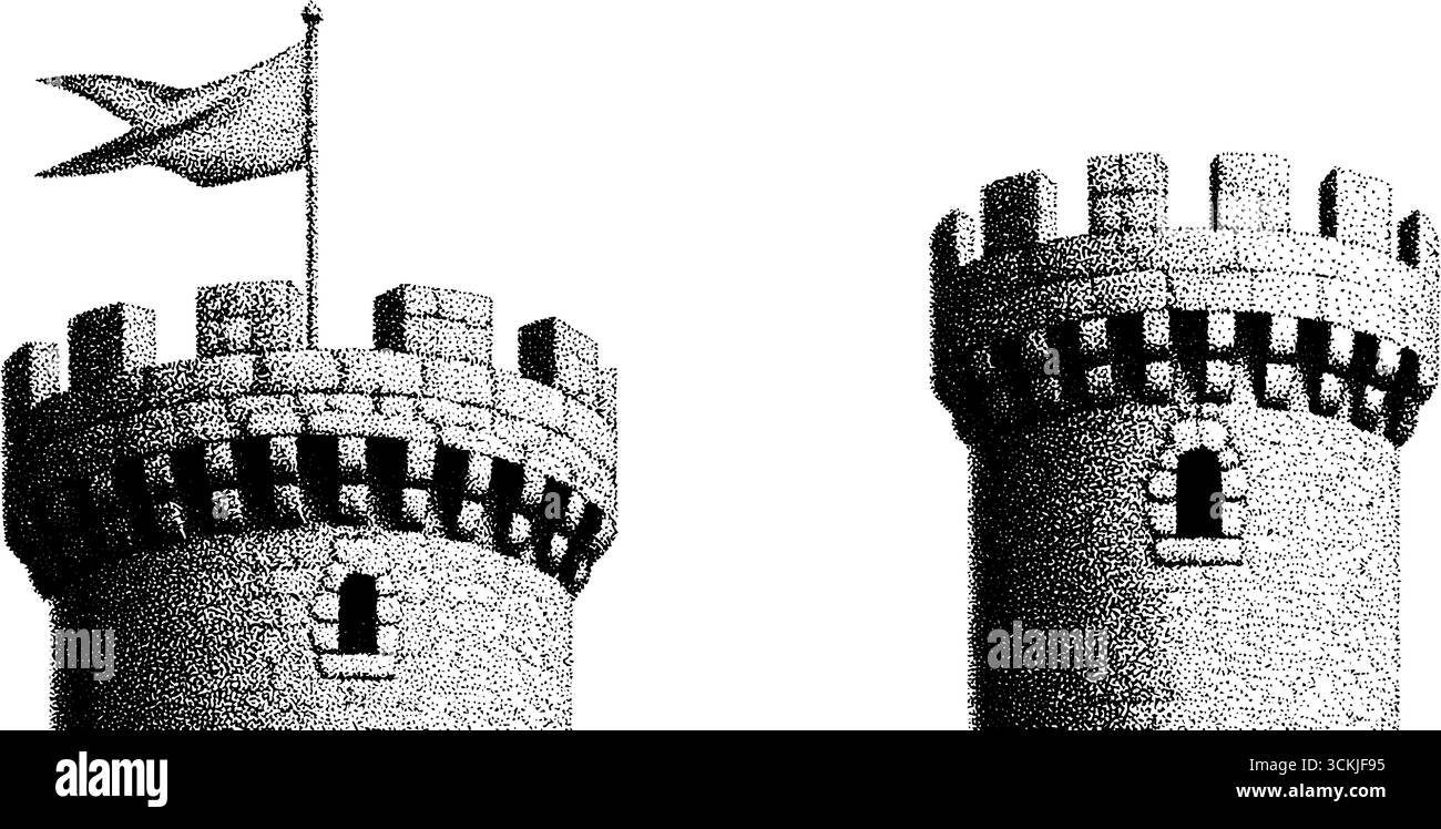 Arrow slit castle Stock Vector Images - Alamy