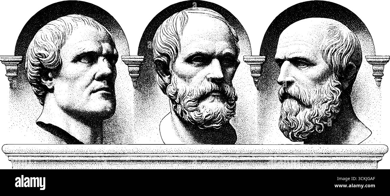 Greek philosophers Black and White Stock Photos & Images - Alamy
