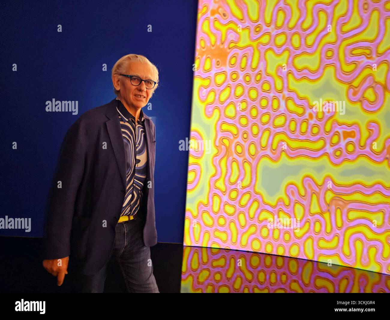 Aufnahme vom 11. September 2025 Miguel Chevalier bei der ...