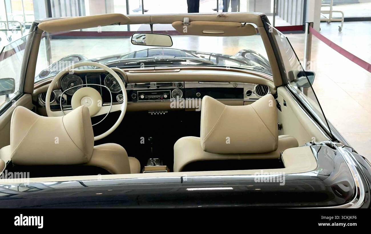 Retro style Mercedes classic vintage car exterior shot September 12 ...