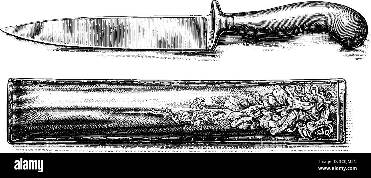 electric knife drawing